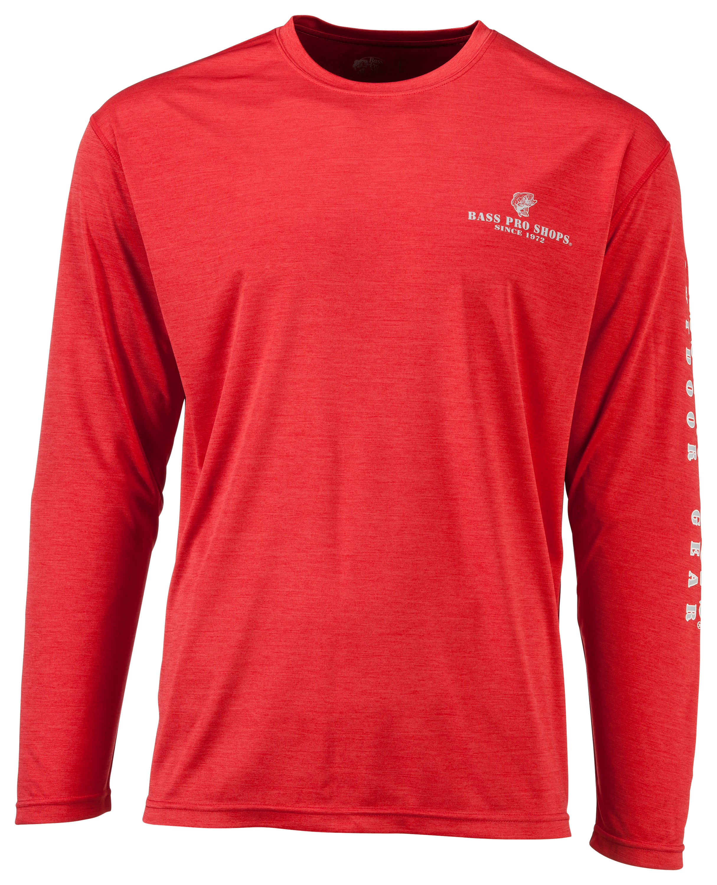 Bass Pro Shops Heathered Performance Long-Sleeve T-Shirt for Men | Bass ...